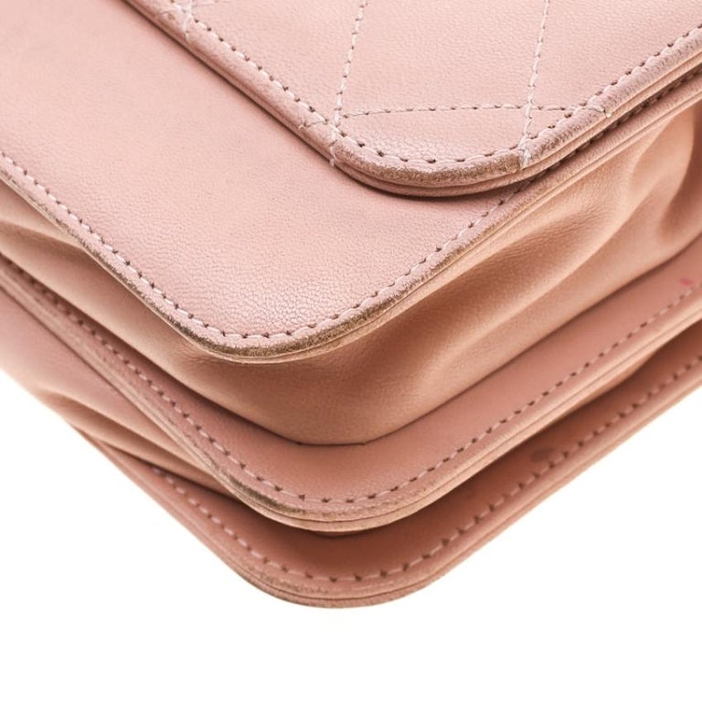 Chanel Blush Pink Quilted Leather CC Crossbody Bag For Sale at 1stDibs
