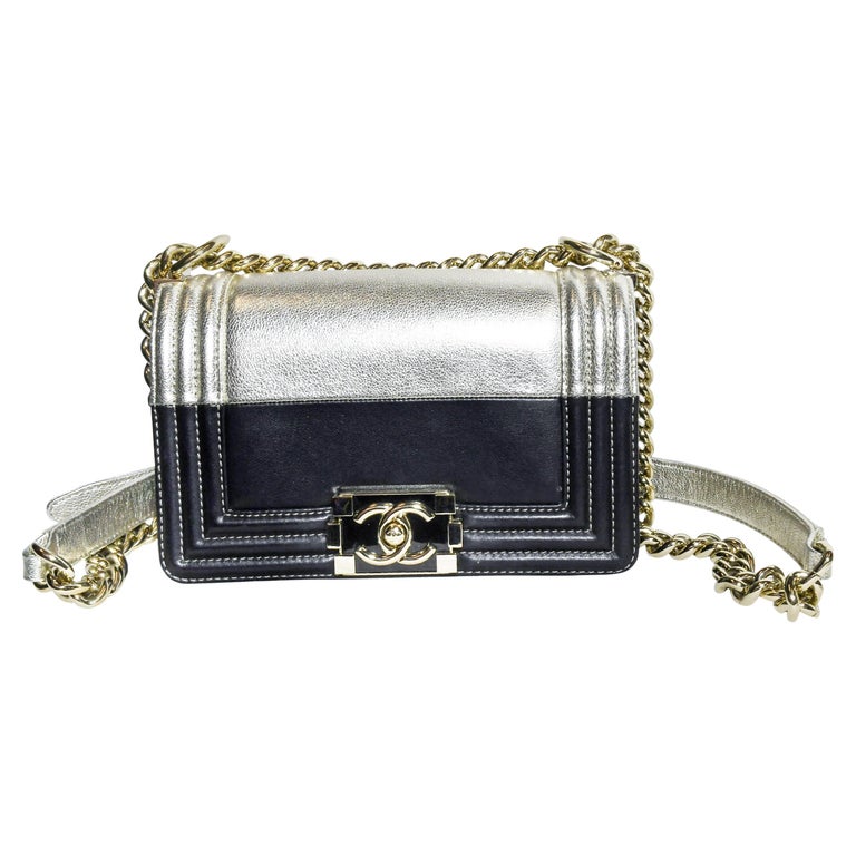 Chanel Bold Two Tone Boy Flap Bag From 2015/2016 Fall/Winter Collection ...