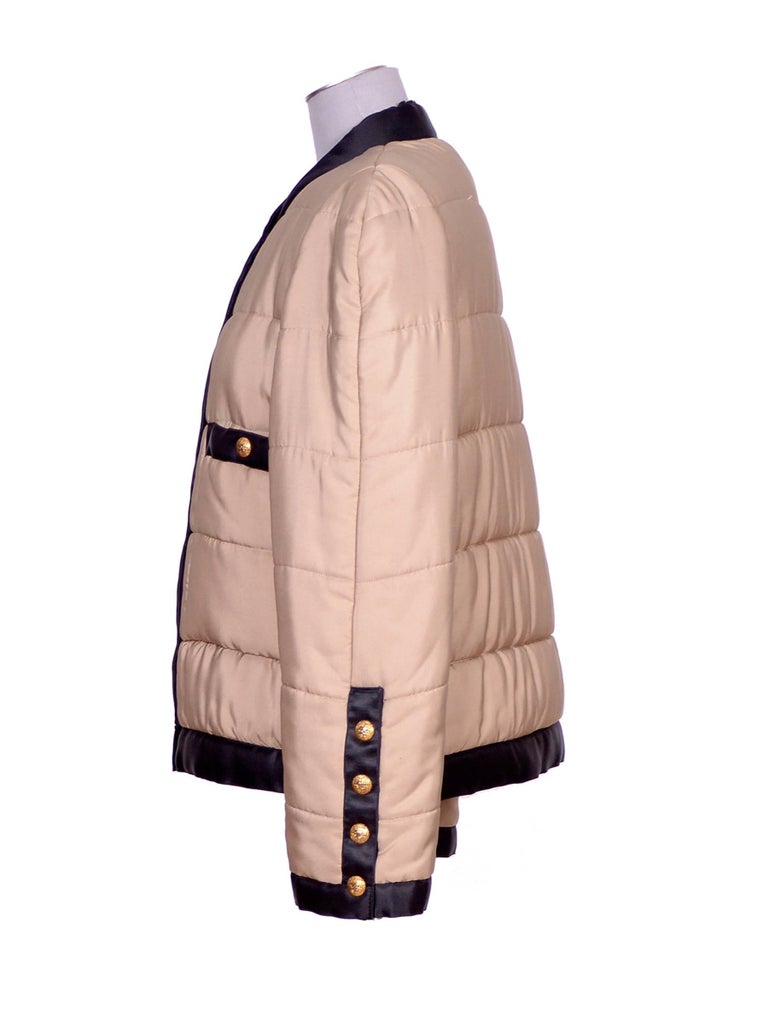 Chanel boutique vintage quilted puffer silk jacket, 1990s campaign at ...