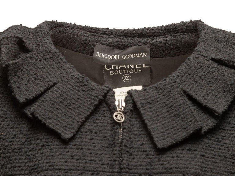 Chanel Boutique Black Fall 1997 Wool Jacket For Sale at 1stDibs