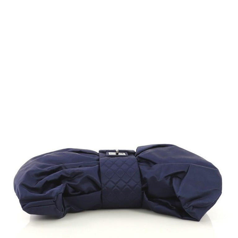 Chanel Bow Bag Satin Large at 1stDibs