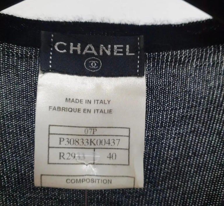 CHANEL Bow cashmere Silk Top For Sale at 1stDibs