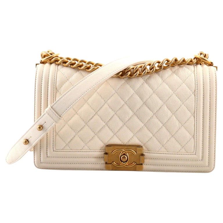 Chanel Boy Flap Bag Quilted Caviar Old Medium at 1stDibs