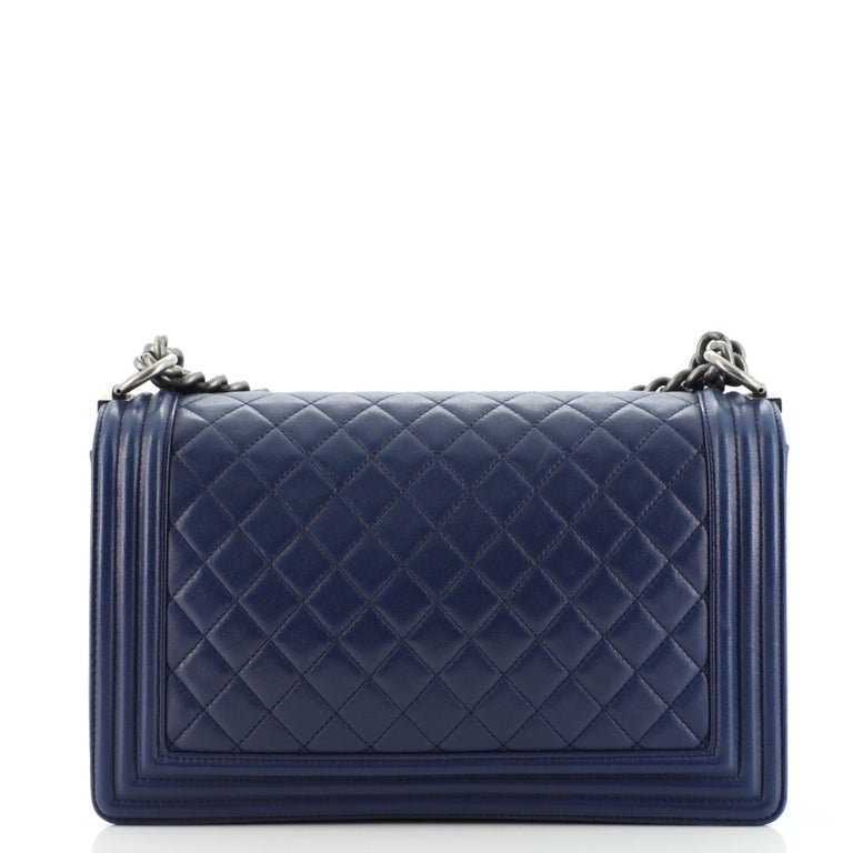 Chanel Boy Flap Bag Quilted Lambskin New Medium at 1stDibs | chanel ...