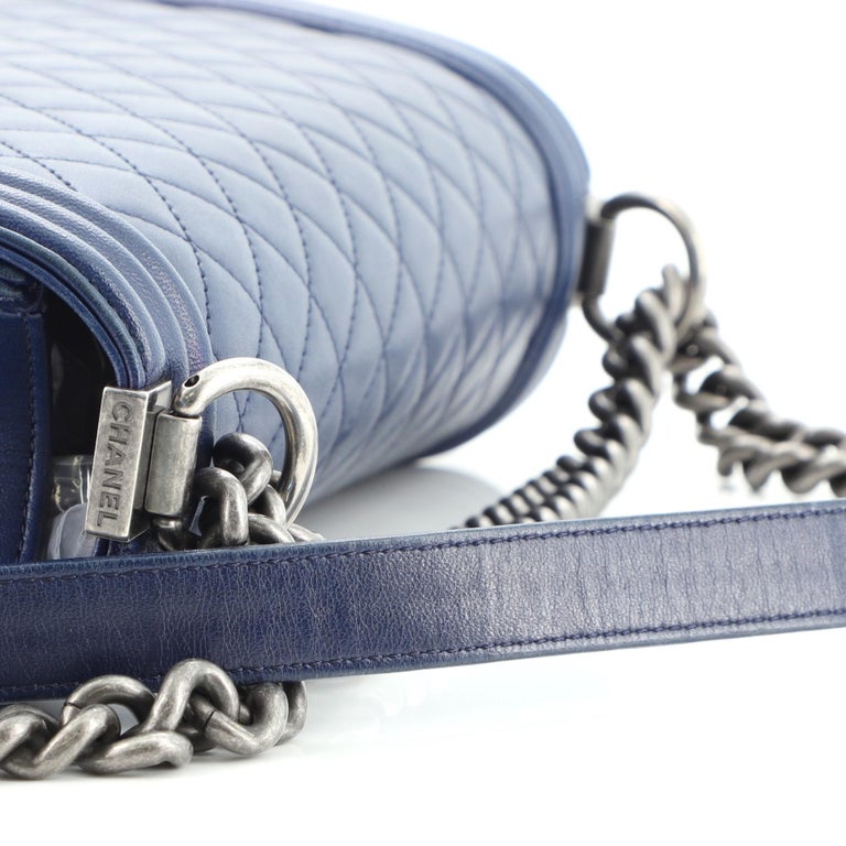 Chanel Boy Flap Bag Quilted Lambskin New Medium at 1stDibs | chanel ...