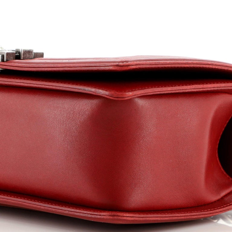 Chanel Boy Flap Bag Quilted Lambskin Old Medium For Sale at 1stDibs