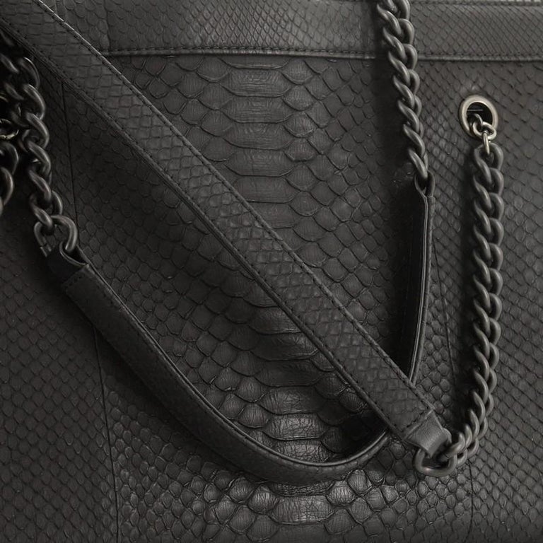 Chanel Boy Shopper Python Large at 1stDibs