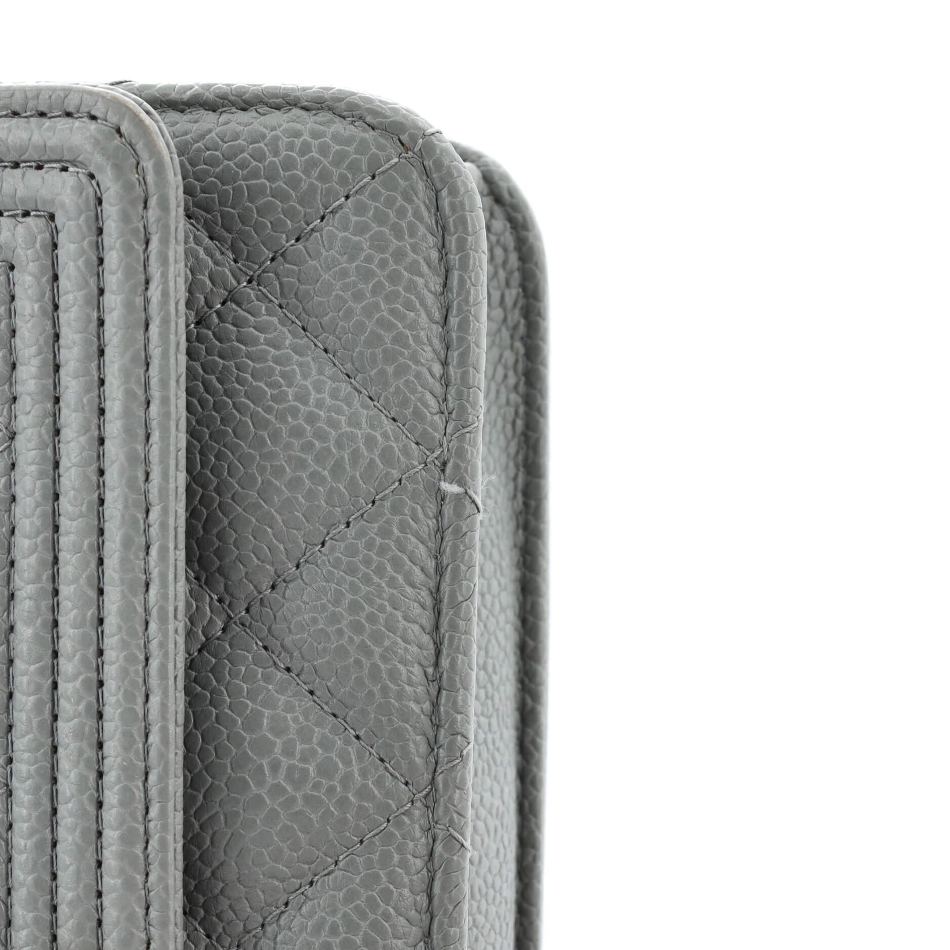 Chanel Boy Wallet on Chain Quilted Caviar For Sale at 1stDibs