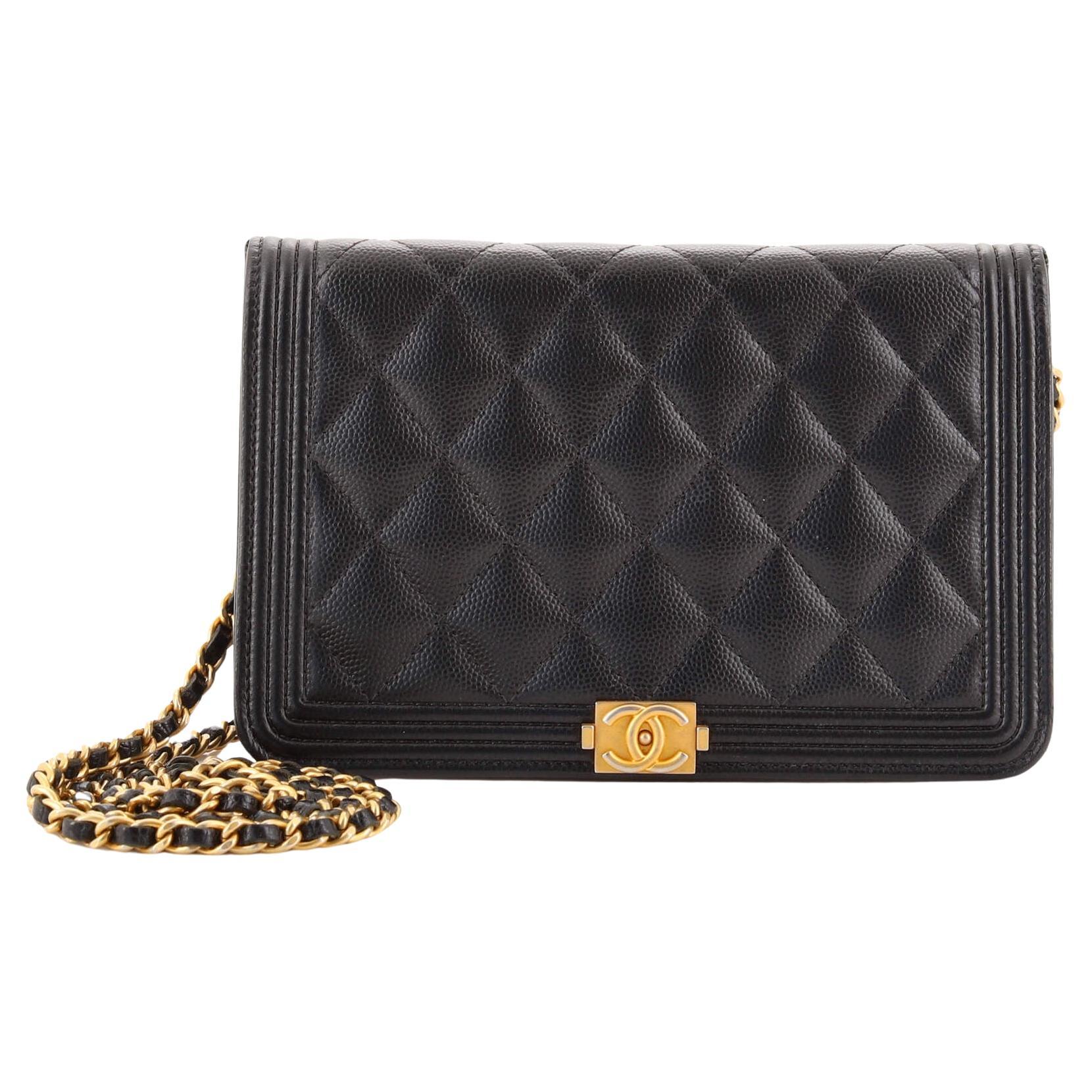 Chanel Wallet on Chain Quilted Caviar at 1stDibs