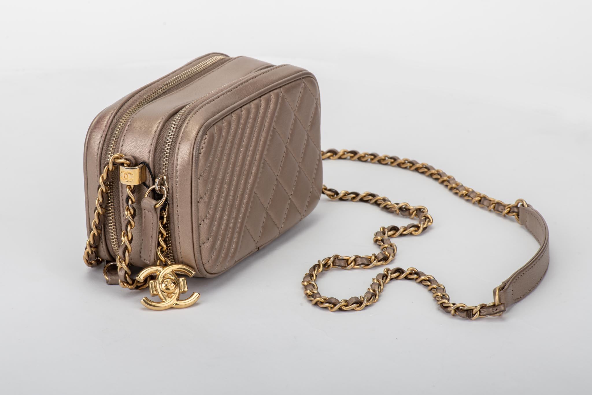 Chanel Bronze Soleil Crossbody Bag For Sale at 1stDibs | bronze ...