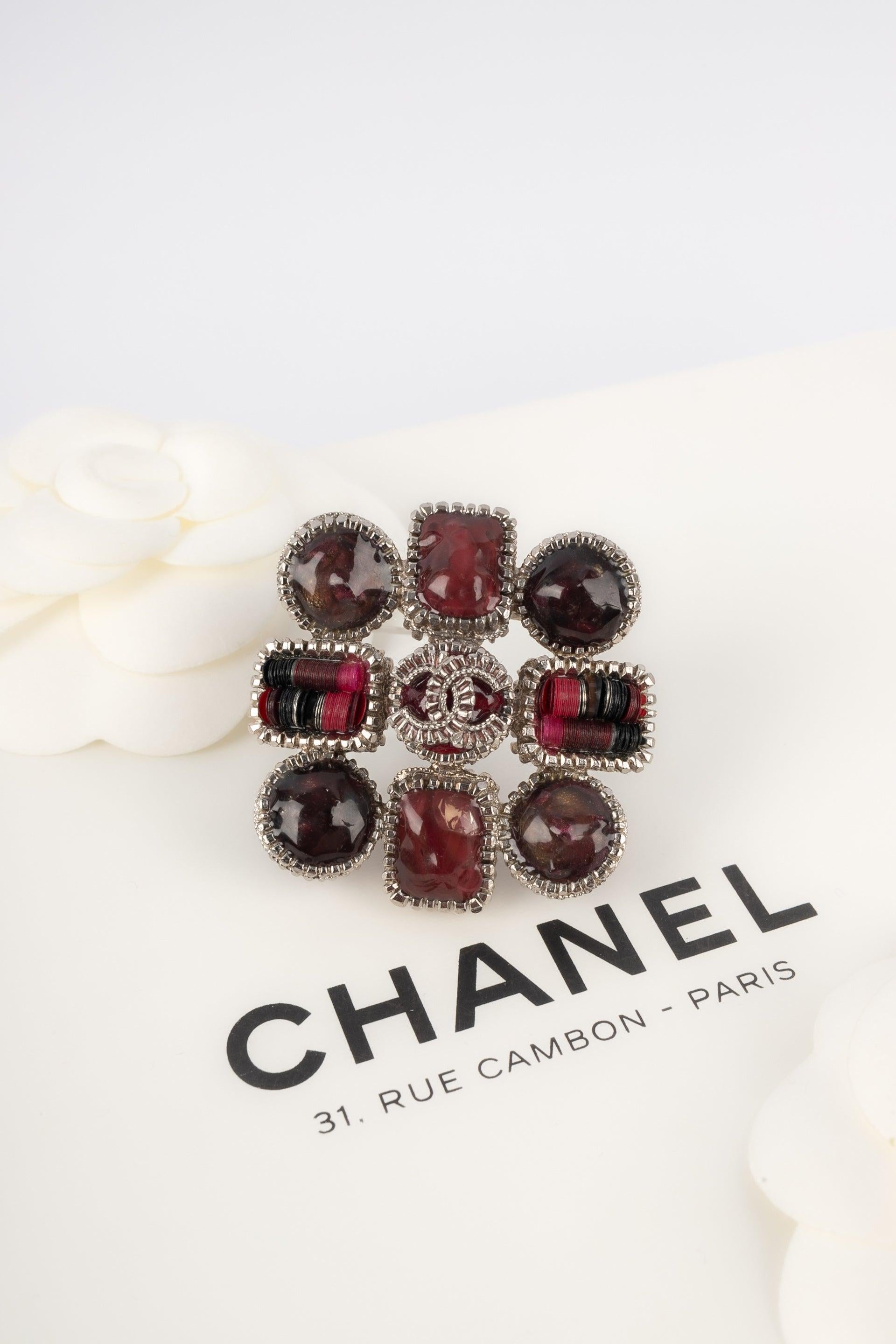 Chanel Brooch with Resin, 2014 For Sale at 1stDibs
