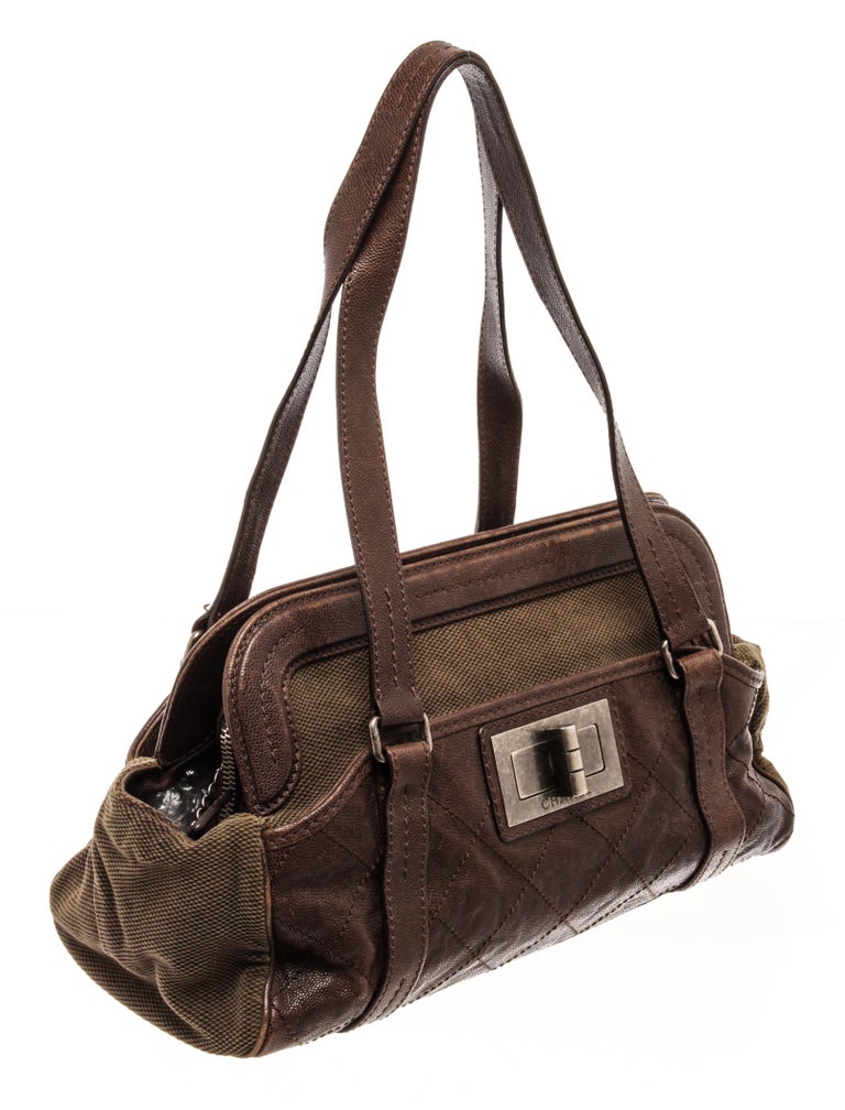 Chanel Brown Leather Reissue Flap Shoulder Bag For Sale at 1stDibs