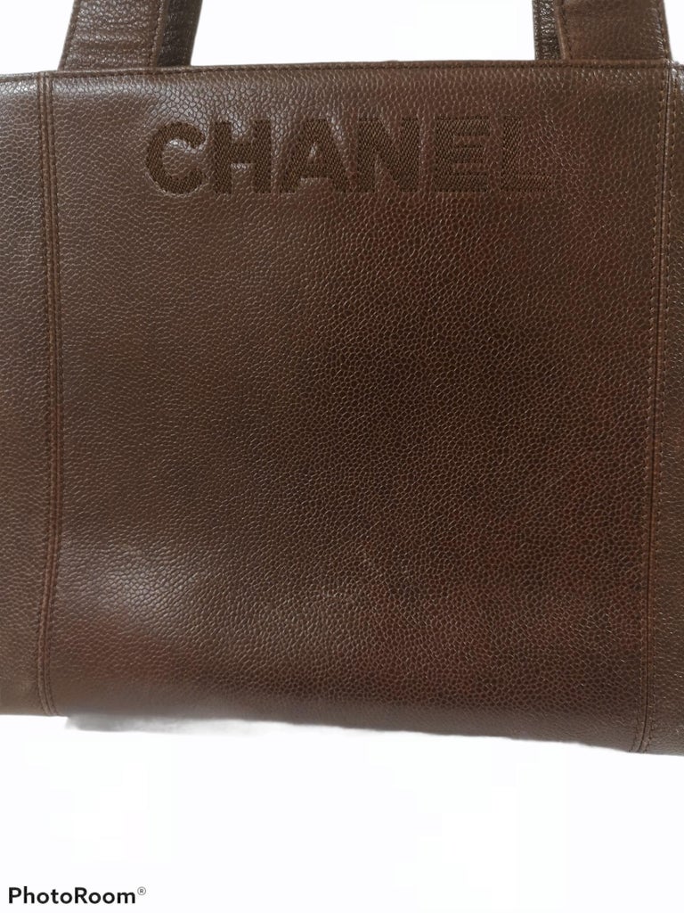 Chanel brown leather Shoulder bag For Sale at 1stDibs