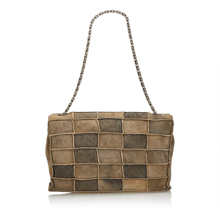 Chanel Brown Reissue Patchwork Flap Bag at 1stDibs