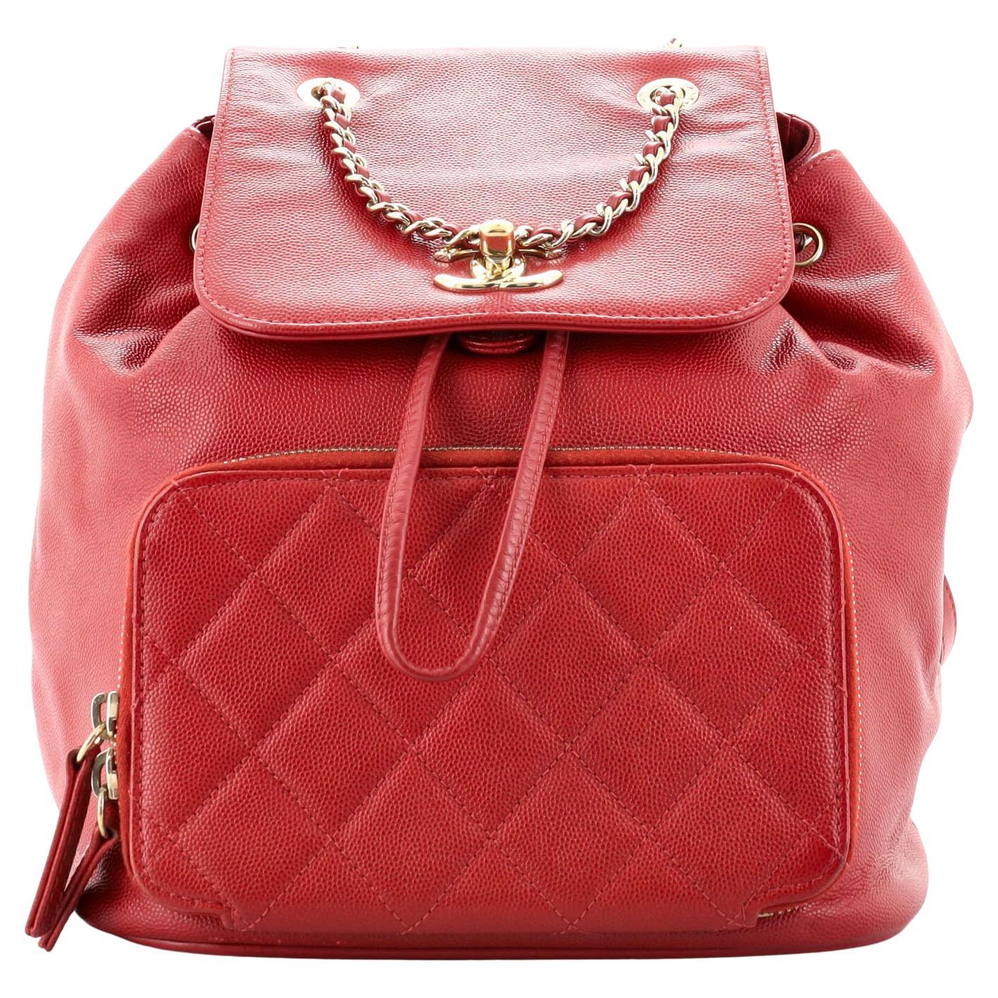 Chanel Mountain Backpack Shearling with Quilted Calfskin Small at ...