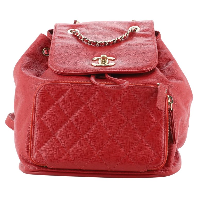 Chanel Business Affinity Backpack Caviar Small For Sale at 1stDibs