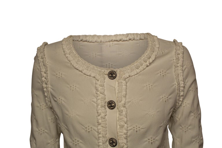CHANEL Button Up Top For Sale at 1stDibs | chanel button on top