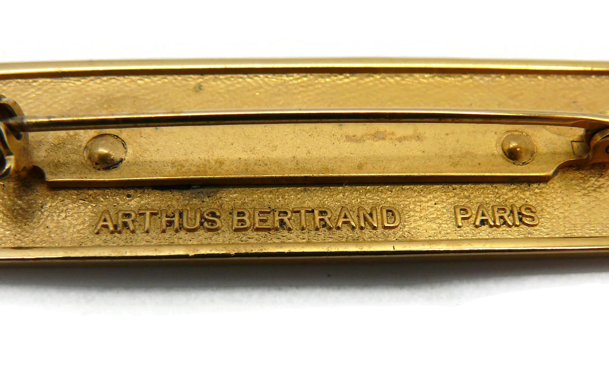 CHANEL by ARTHUS BERTRAND Paris Vintage Rectangular Uniform Brooch For ...
