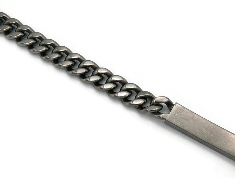 CHANEL by KARL LAGERFELD Curb Link Chain ID Logo Necklace, Spring 2015 ...