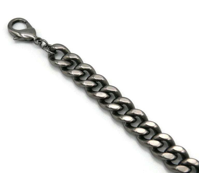 CHANEL by KARL LAGERFELD Curb Link Chain ID Logo Necklace, Spring 2015 ...