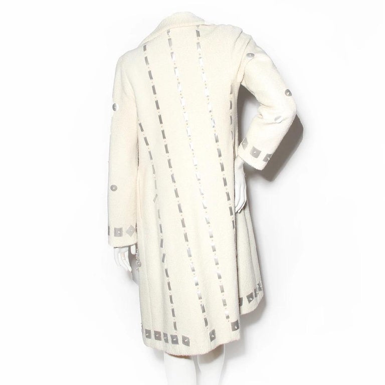 Chanel by Karl Lagerfeld Ivory Overcoat at 1stDibs