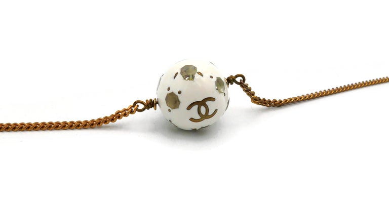 CHANEL by KARL LAGERFELD Soccer Ball Necklace, Spring 1998 For Sale at ...