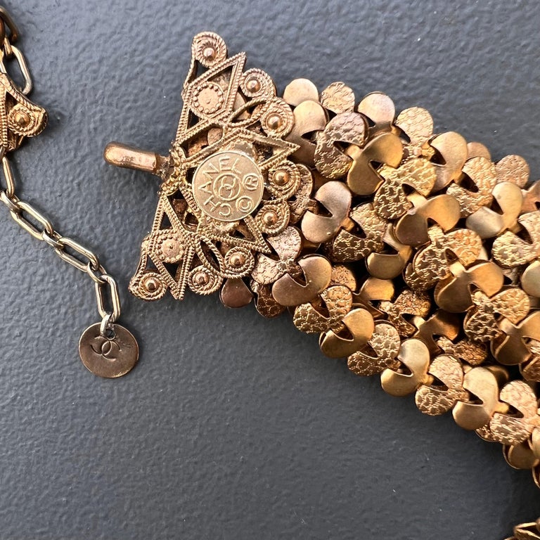 Chanel by Karl Lagerfeld Vintage Multi Chain Statement Necklace For ...