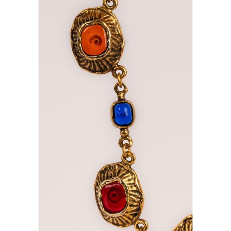 Chanel Byzantine Golden Metal Necklace, 1985 at 1stDibs