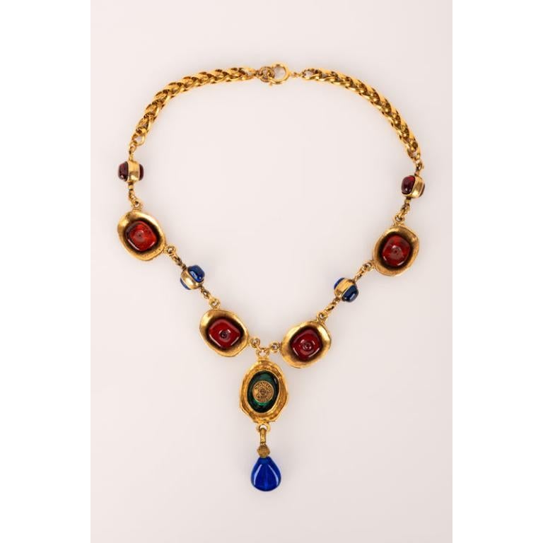 Chanel Byzantine Golden Metal Necklace, 1985 at 1stDibs