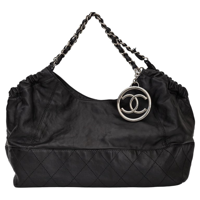 Chanel Calfskin Black Baby Coco Cabas Large Hobo Bag (Circa 2007) For ...