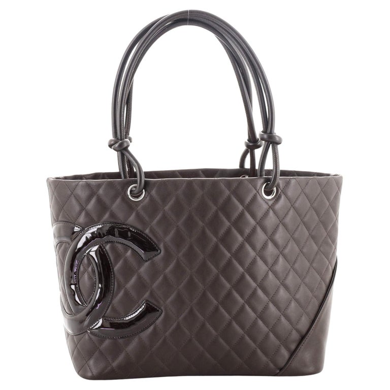 Chanel Cambon Tote Quilted Leather Large For Sale at 1stDibs
