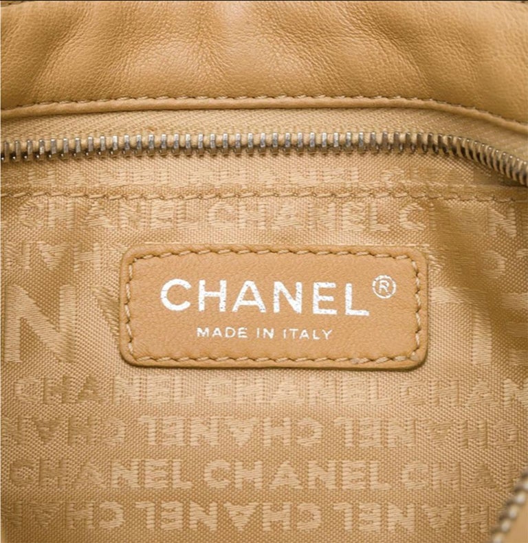 Chanel Camel Charms Baguette Leather Hand Bag For Sale at 1stDibs