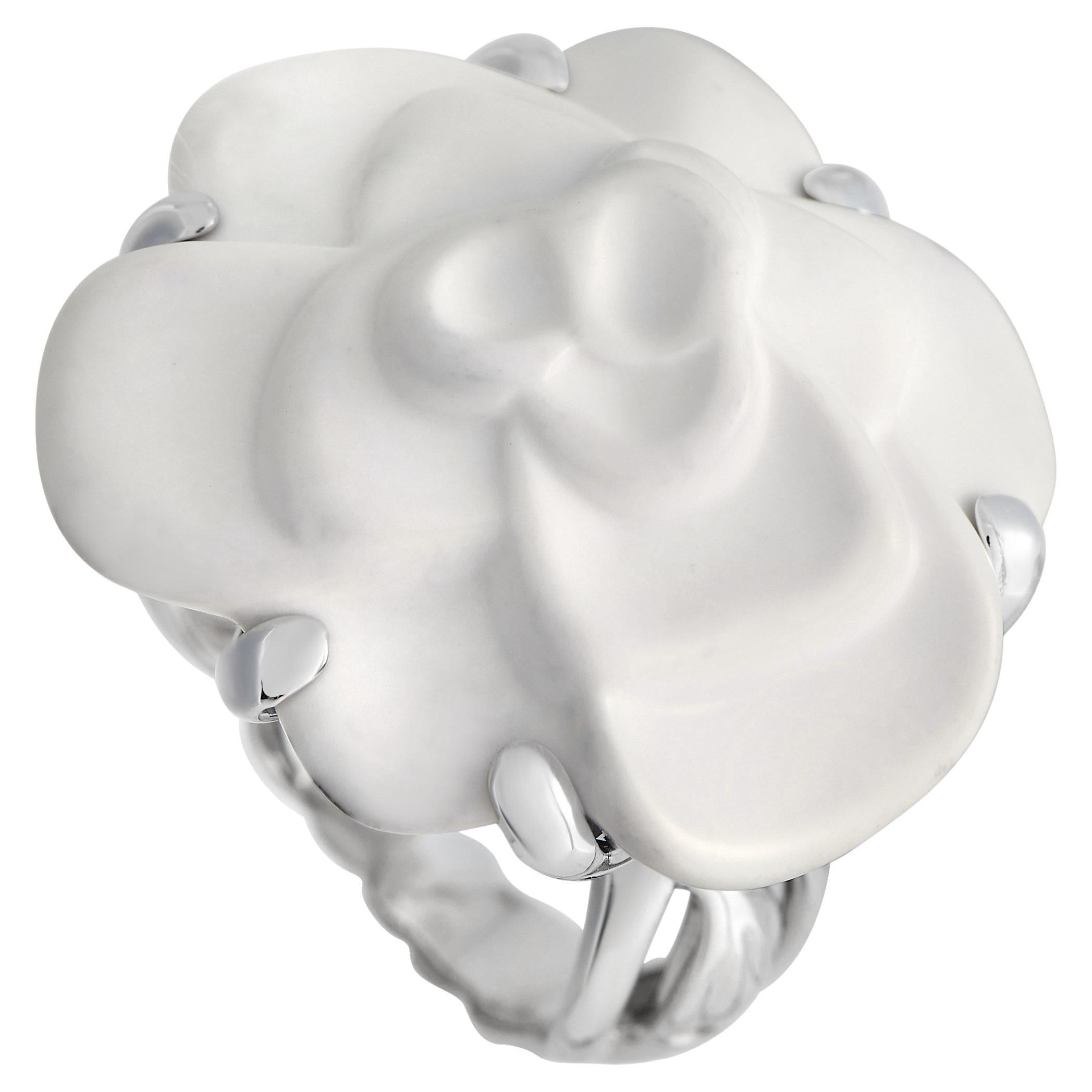 Chanel Diamond Camelia Ring at 1stDibs | chanel camelia ring, chanel ...