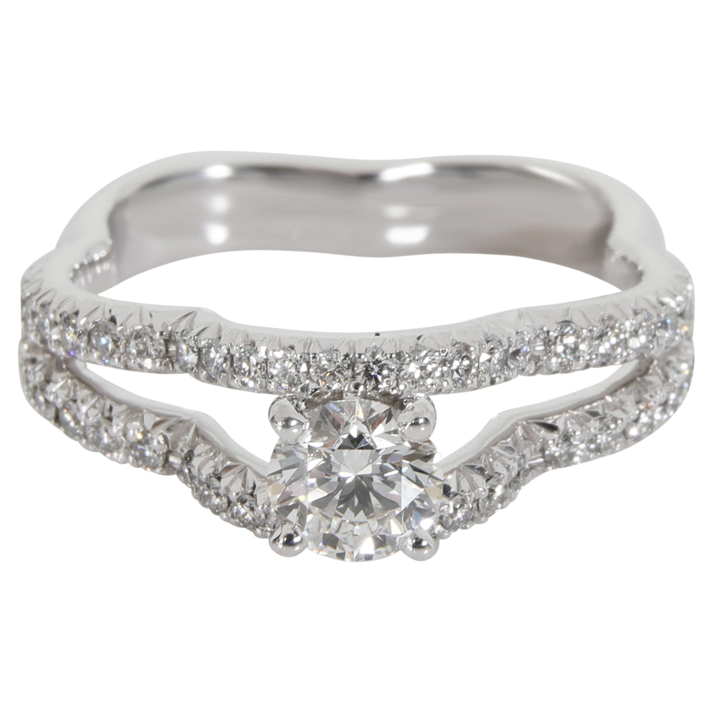 Chanel Camelia Women's Platinum Diamond Engagement Ring at 1stDibs