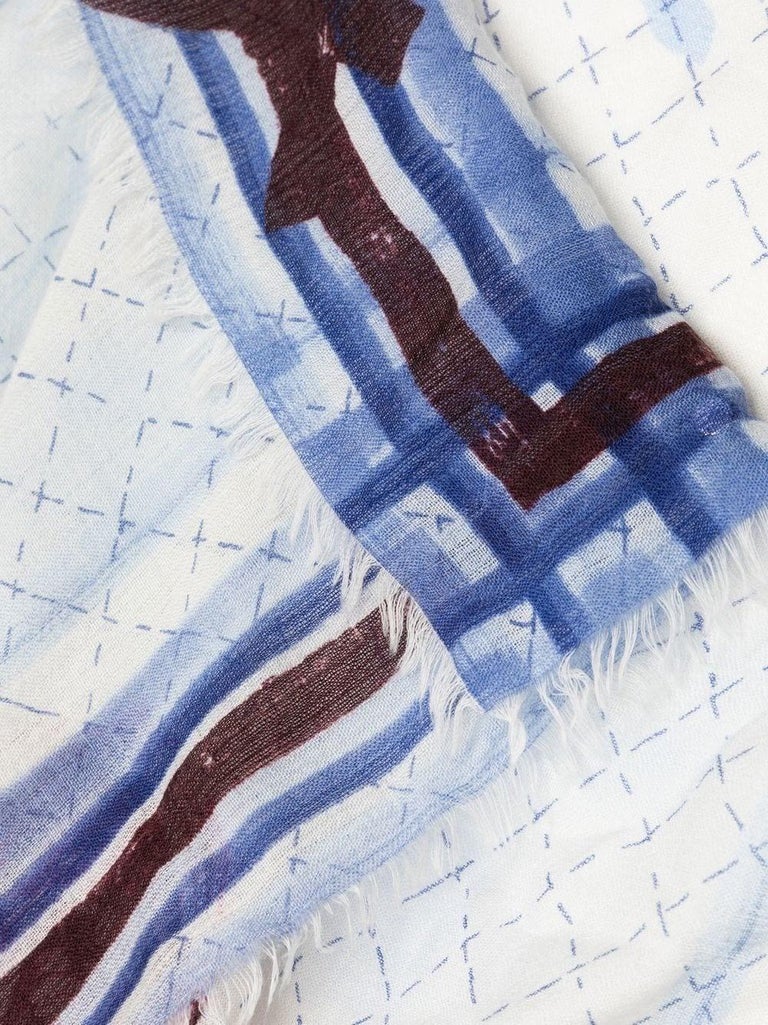 Chanel Camellia Print Silk Scarf at 1stDibs