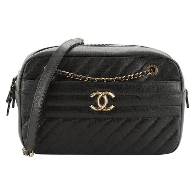 Chanel Camera Bag Diagonal Quilted Goatskin Small at 1stDibs