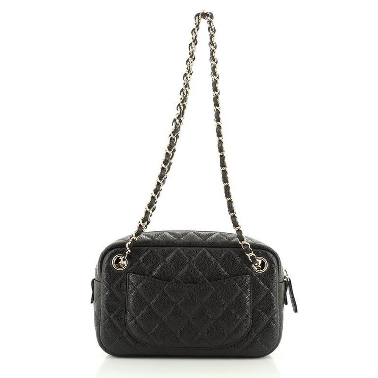 Chanel Camera Case Bag Quilted Caviar Small at 1stDibs