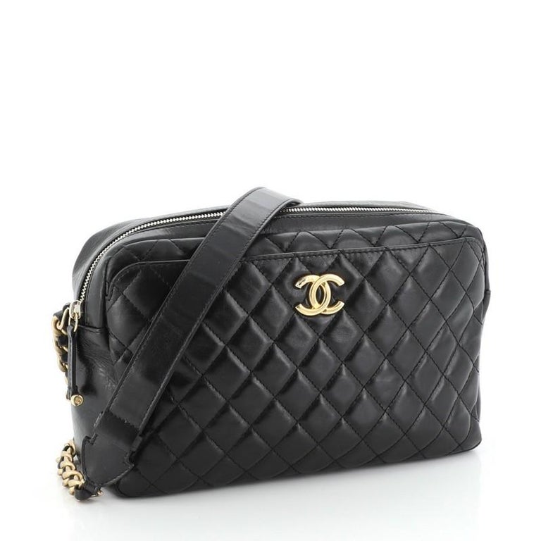 Chanel Camera Case Bag Quilted Glazed Calfskin Small at 1stDibs