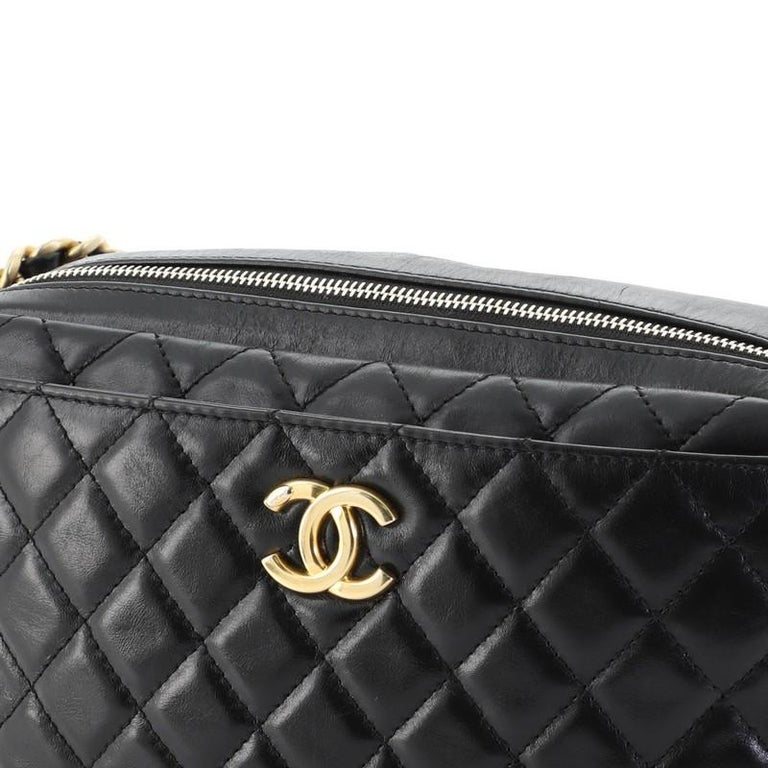 Chanel Camera Case Bag Quilted Glazed Calfskin Small at 1stDibs