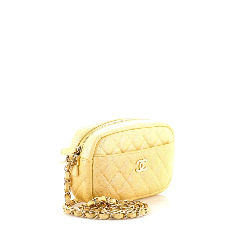 Chanel Camera Case Bag Quilted Iridescent Caviar Mini For Sale at 1stDibs