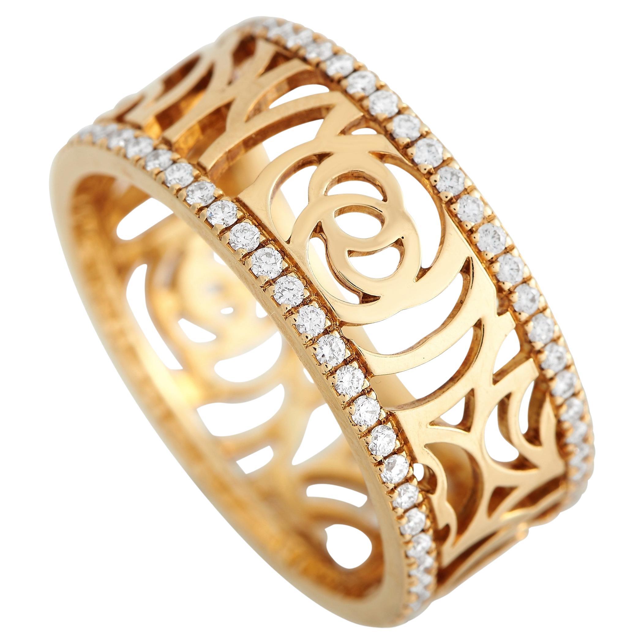 Faberge Diamond Enameled Yellow Gold Band Ring at 1stDibs | faberge ...