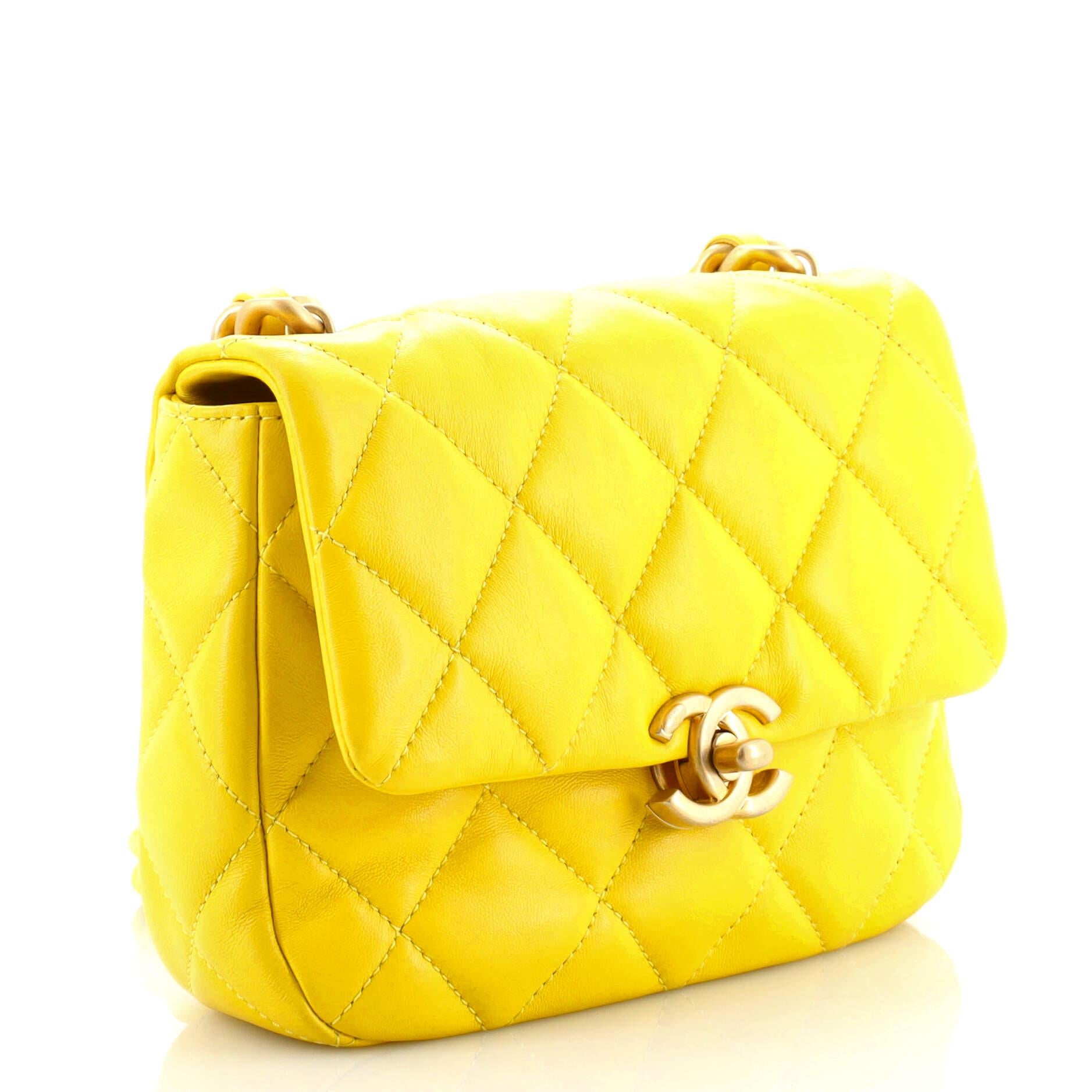 Chanel Candy Chain CC Flap Bag Quilted Lambskin Mini at 1stDibs ...