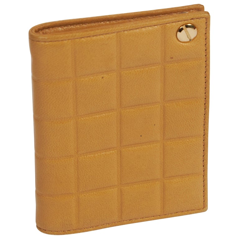 Chanel Caramel Chocolate Bar Leather Card Wallet at 1stDibs | chanel ...