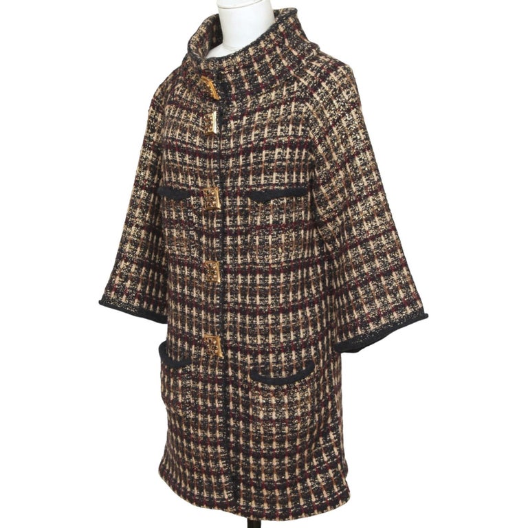 CHANEL Cardigan Jacket Metallic Gold Black Gripoix Buttons Sz 38 2011 ...