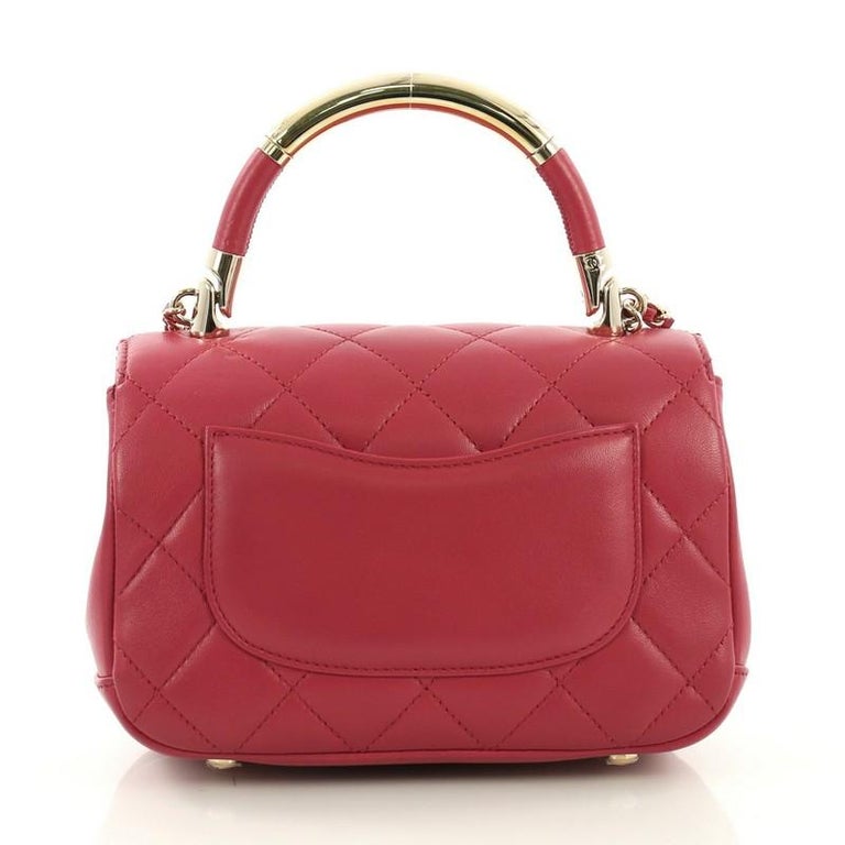 Chanel Carry Chic Flap Bag Quilted Lambskin Mini at 1stDibs