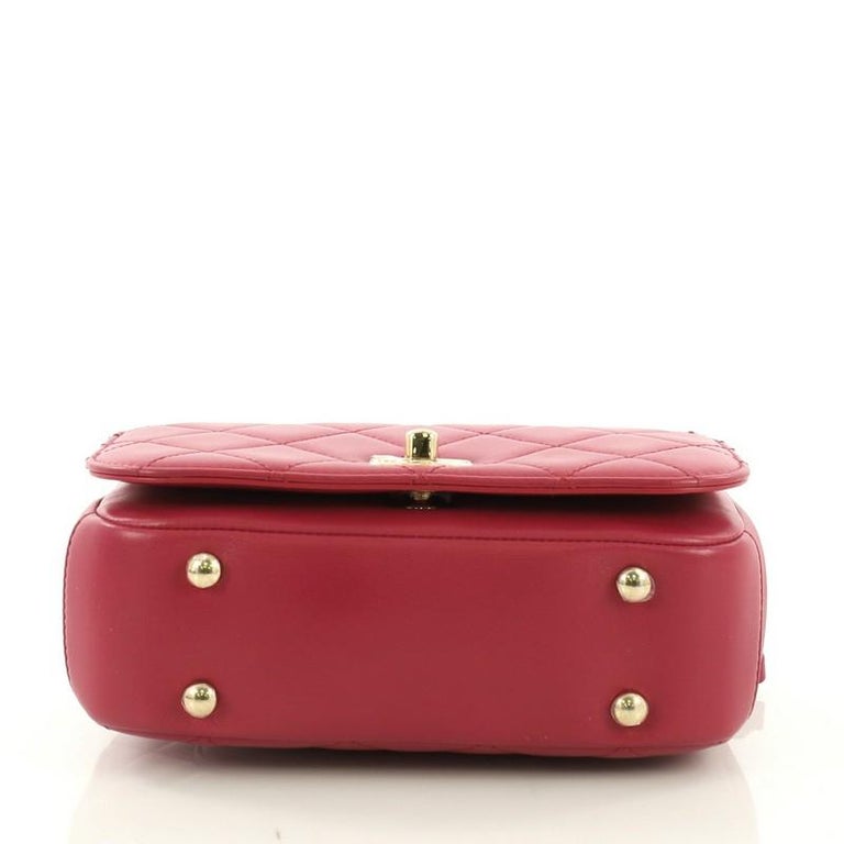 Chanel Carry Chic Flap Bag Quilted Lambskin Mini at 1stDibs