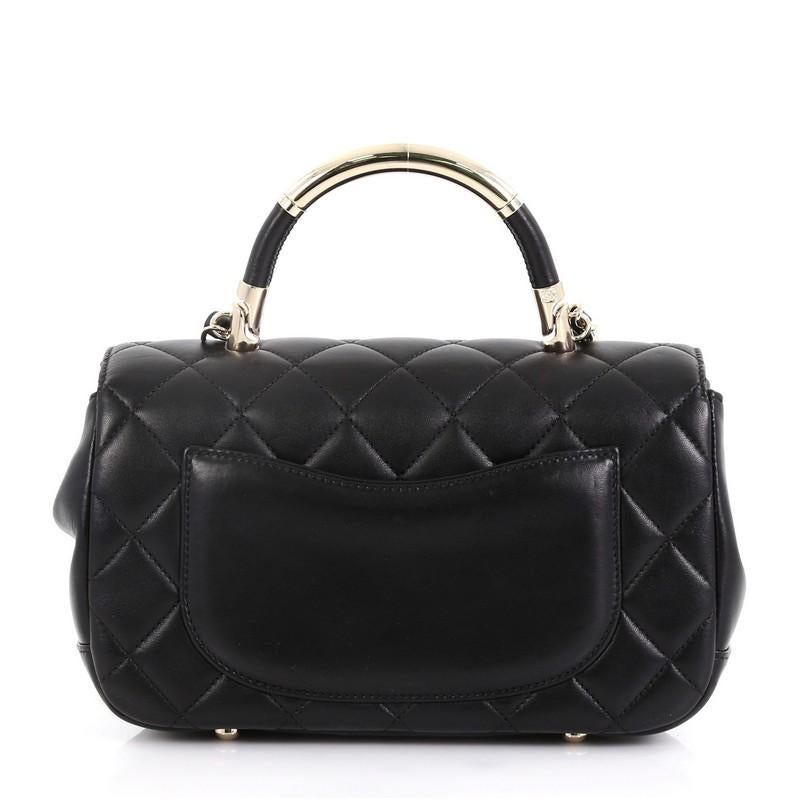Chanel Carry Chic Flap Bag Quilted Lambskin Small at 1stDibs
