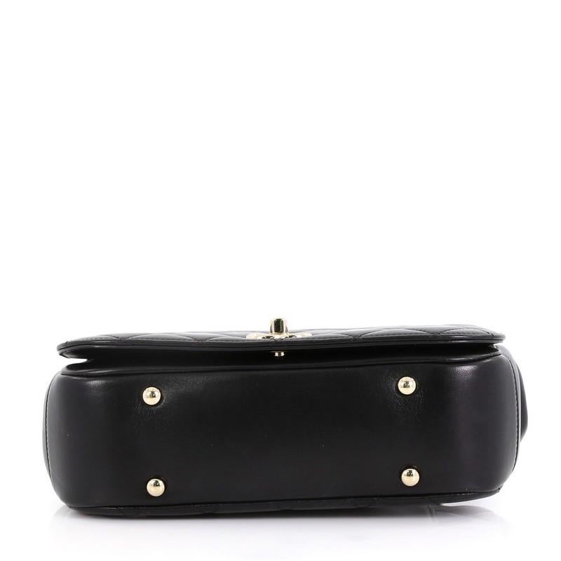 Chanel Carry Chic Flap Bag Quilted Lambskin Small at 1stDibs