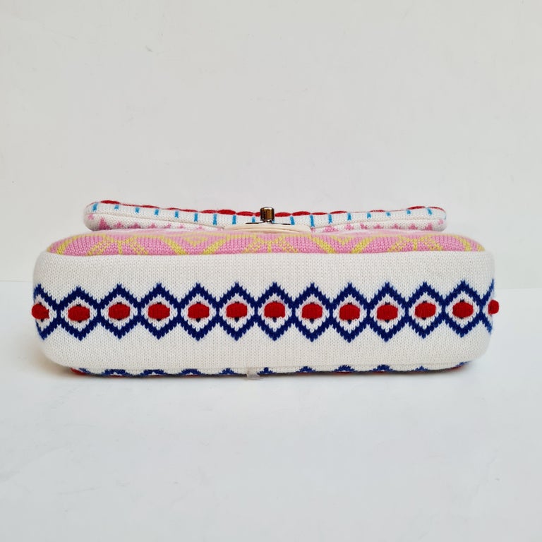 Chanel Cashmere Paris-Salzburg Medium Flap Bag For Sale at 1stDibs