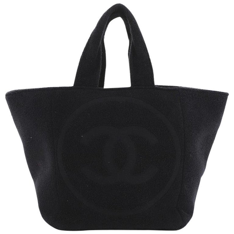Chanel CC Beach Tote Terry Cloth Medium at 1stDibs | chanel terry tote ...